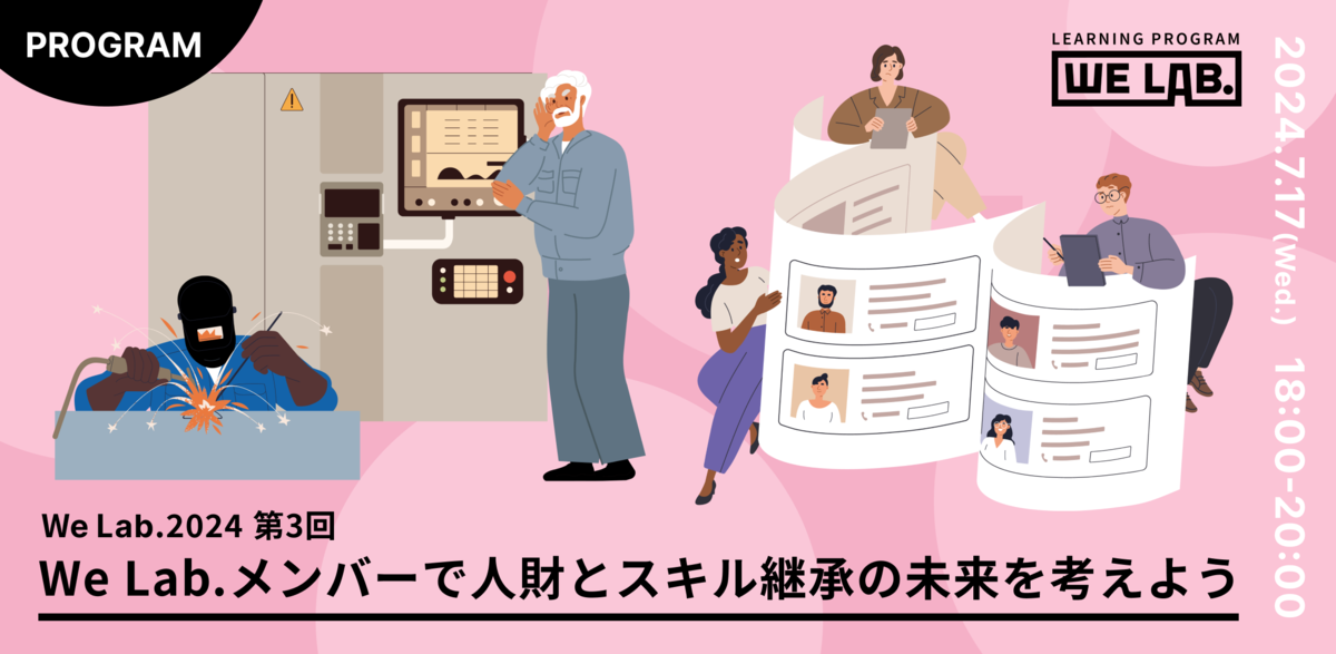 We Lab. 2024｜第3回｜We Lab.メンバーで人財とスキル継承の未来を考えよう | QUINTBRIDGE